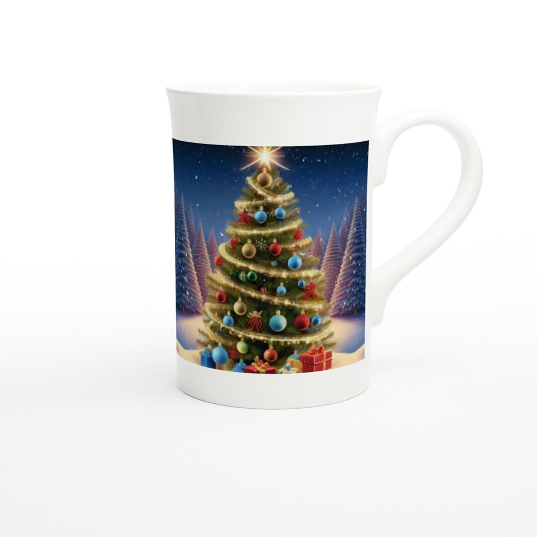 White 10oz Porcelain Slim Mug - Etsy