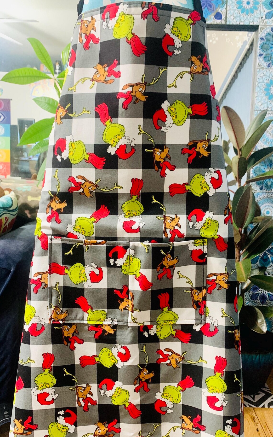 Apron, Christmas Apron, Grinch, the Grinch Who Stole Christmas, - Etsy