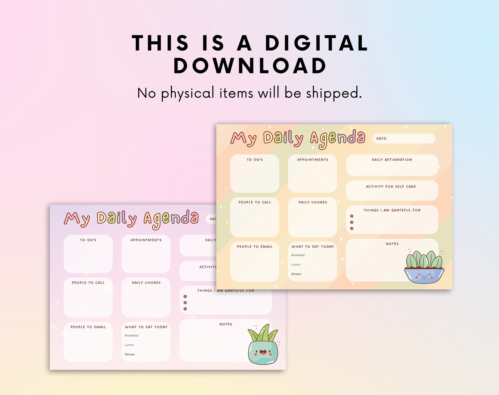Daily Planner Desk Calendar Family Calendar Productivity Planner Daily ...