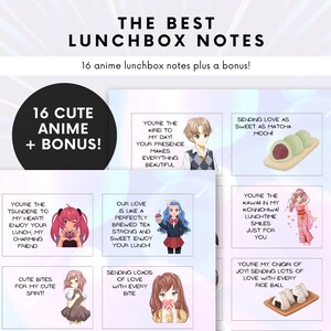 Anime Figure Lunchbox Notes Anime Cosplay Custom Sticky Notes Anime ...