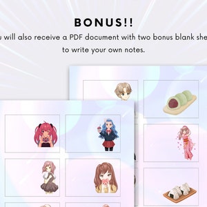 Anime Figure Lunchbox Notes Anime Cosplay Custom Sticky Notes Anime ...