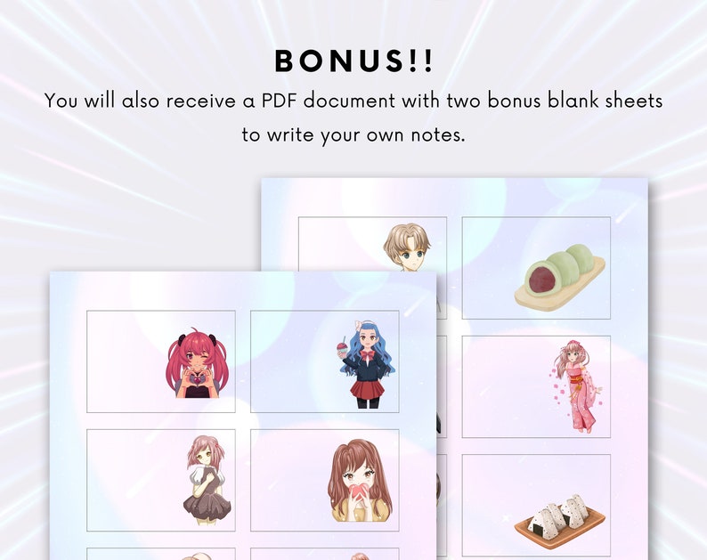 Anime Figure Lunchbox Notes Anime Cosplay Custom Sticky Notes Anime ...