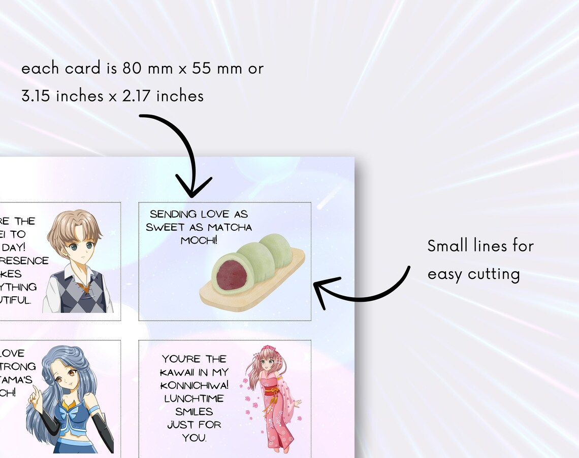 Anime Figure Lunchbox Notes Anime Cosplay Custom Sticky Notes Anime ...