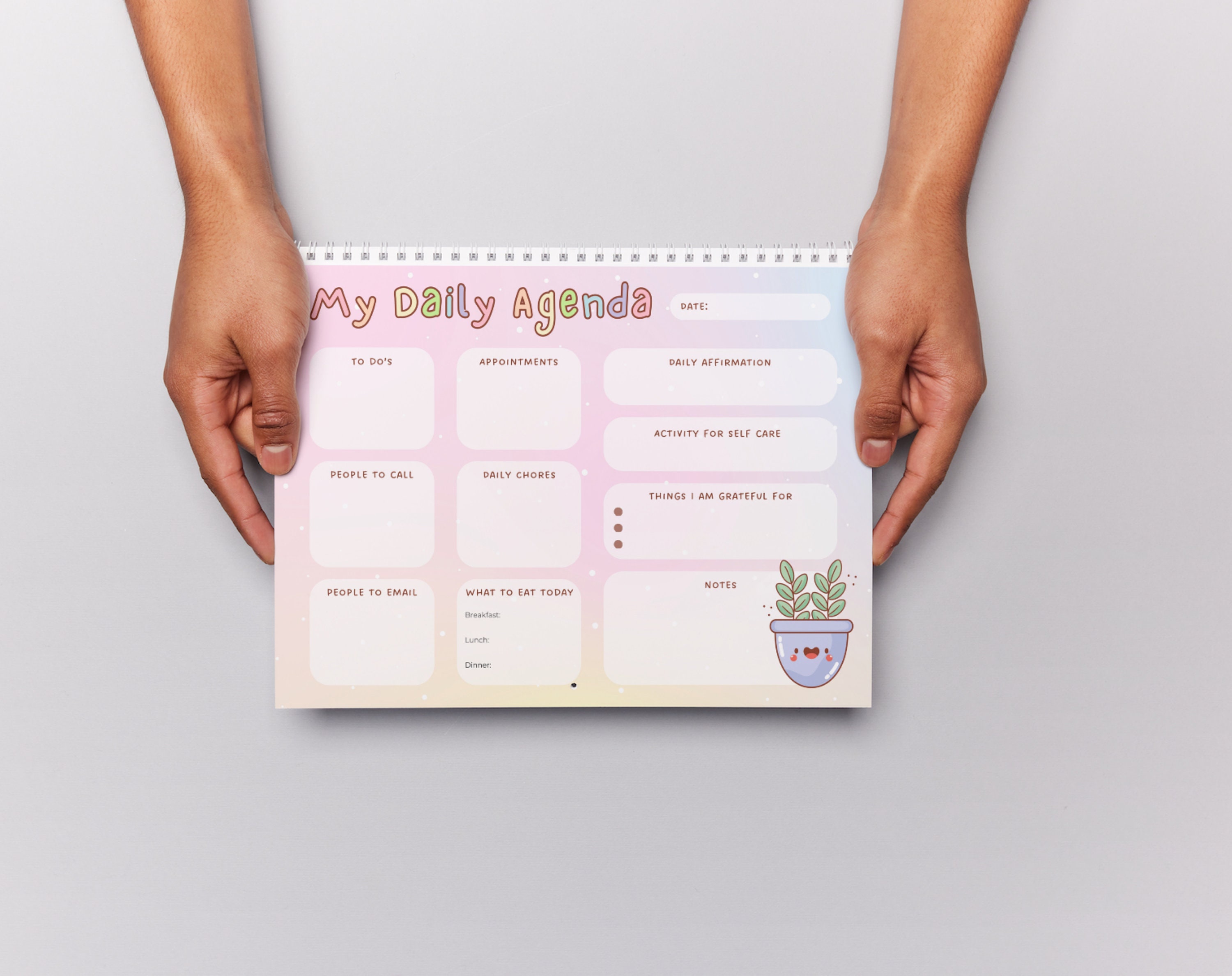 Daily Planner Desk Calendar Family Calendar Productivity Planner Daily ...