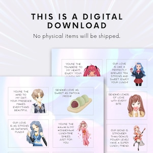 Anime Figure Lunchbox Notes Anime Cosplay Custom Sticky Notes Anime ...