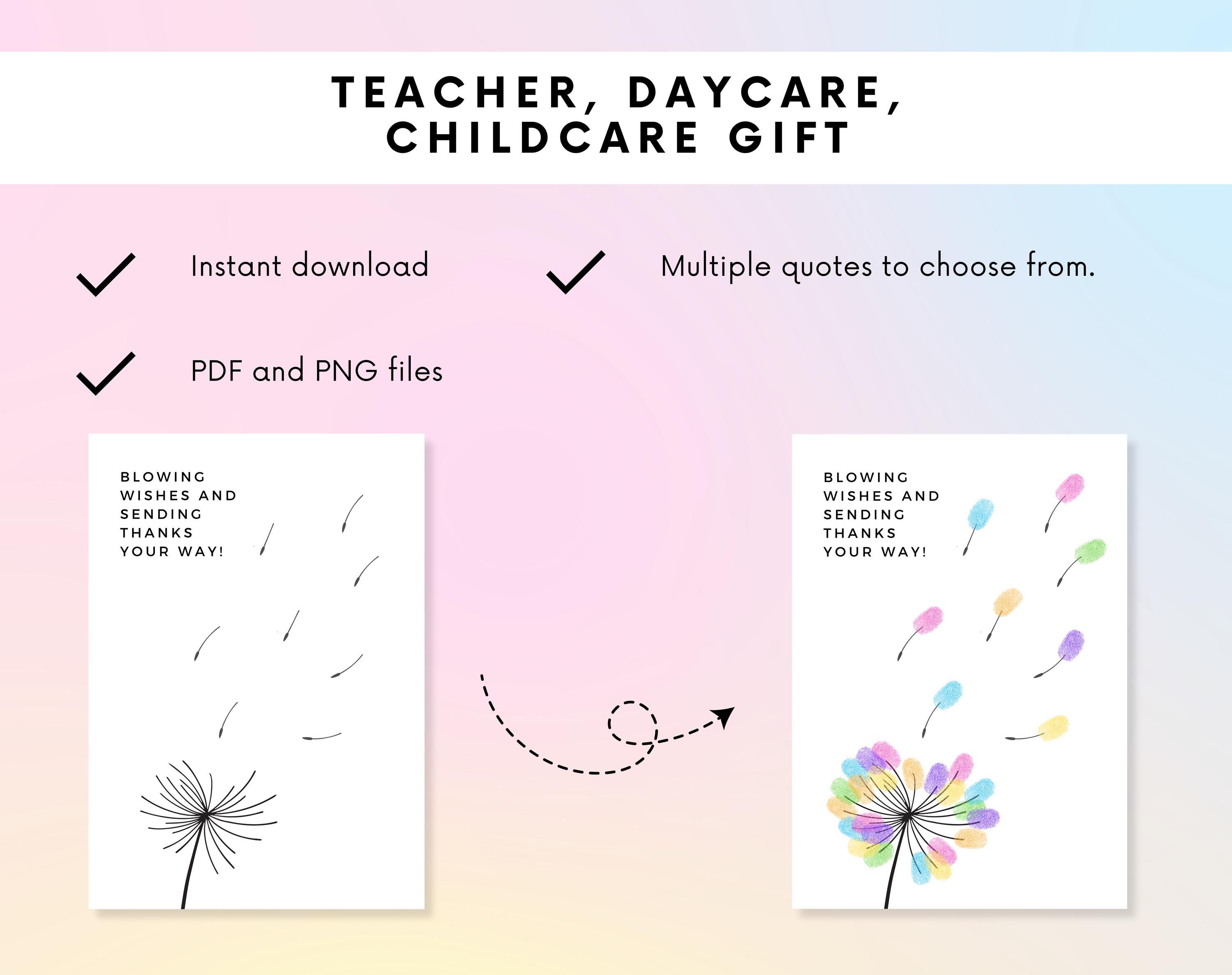 Daycare Teacher Farewell Gift Appreciation Gift Childcare Worker ...