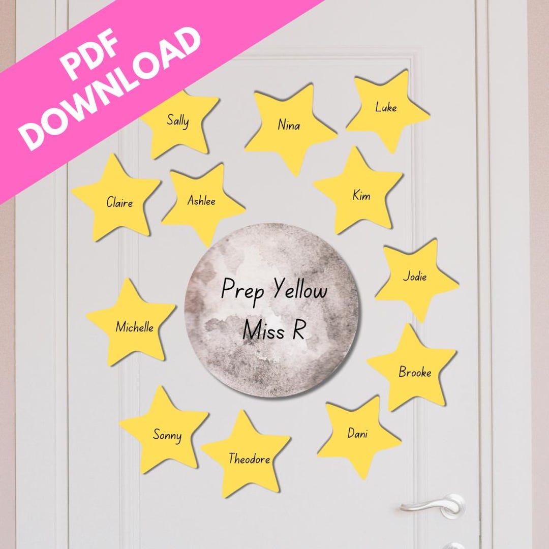 Star and Moon Classroom Display - Etsy Australia