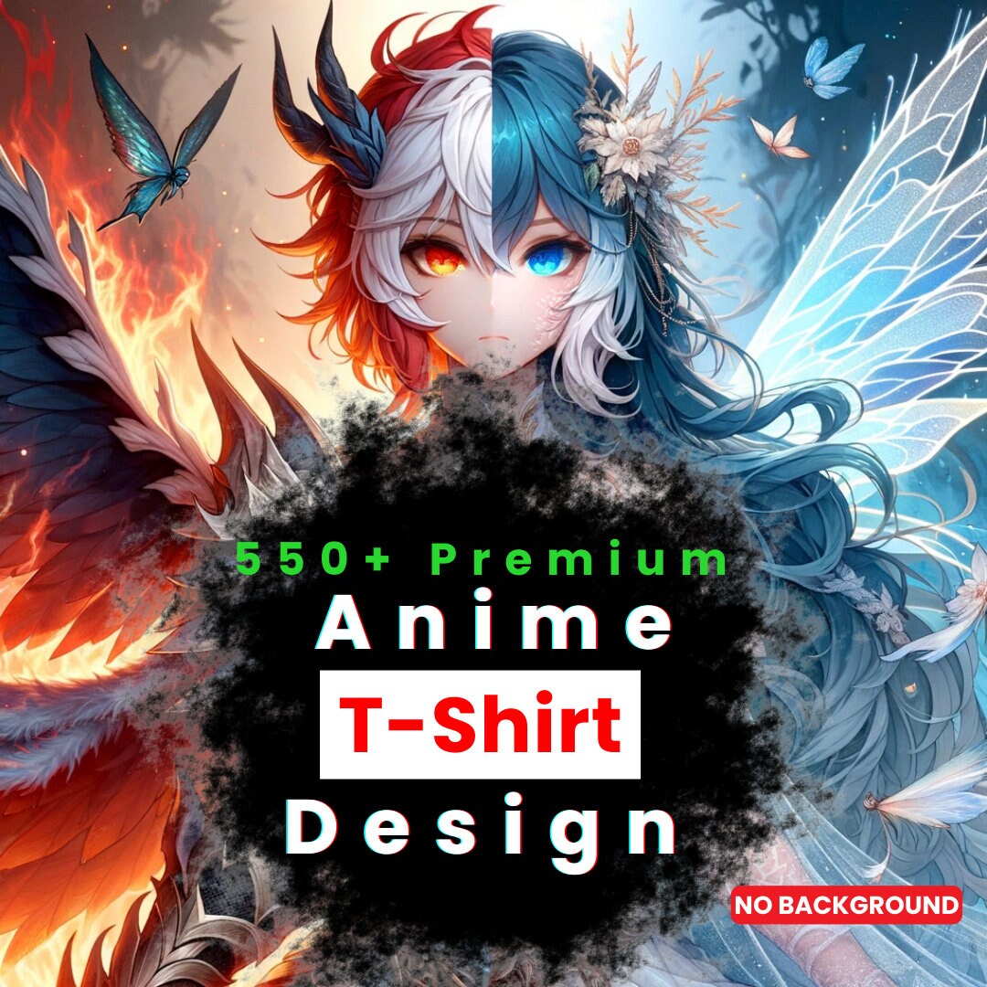 550 Print-ready Anime Designs Colorful and Creative High-quality PNG ...