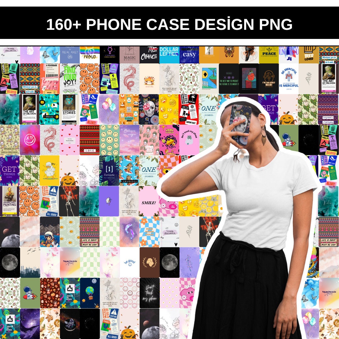 Over 160 Unique and Colorful Phone Case Designs High-quality in PNG ...
