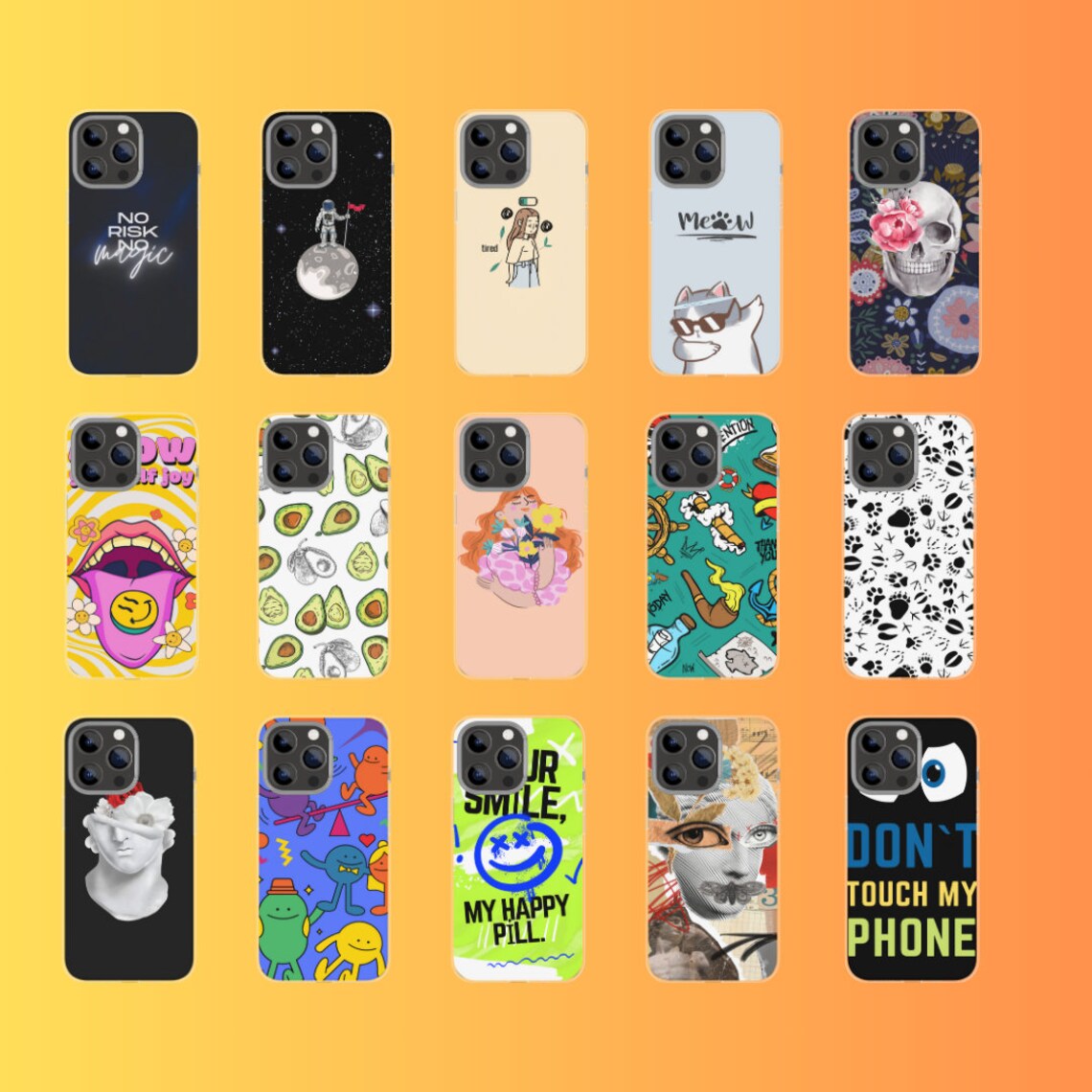 Phone Case Designs, 250 Phone Case Designs Bundle, Sublimation Phone ...