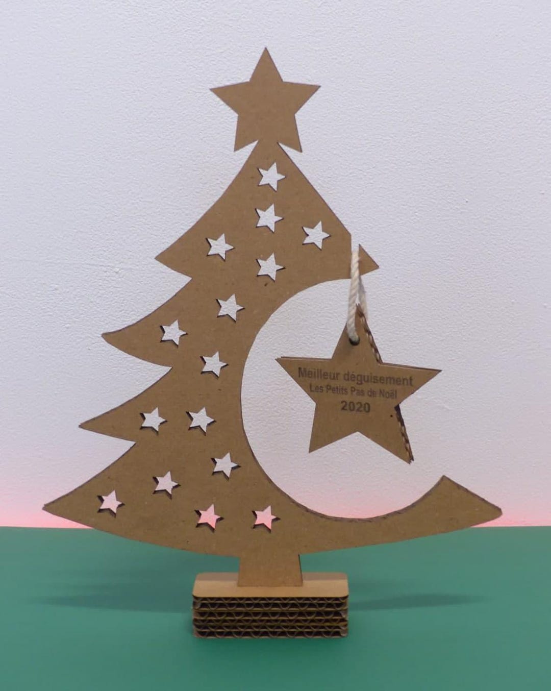 DXF / Lightburn Digital File for a Christmas Tree Dangler With Star All is Needed 6mm Ply and ...