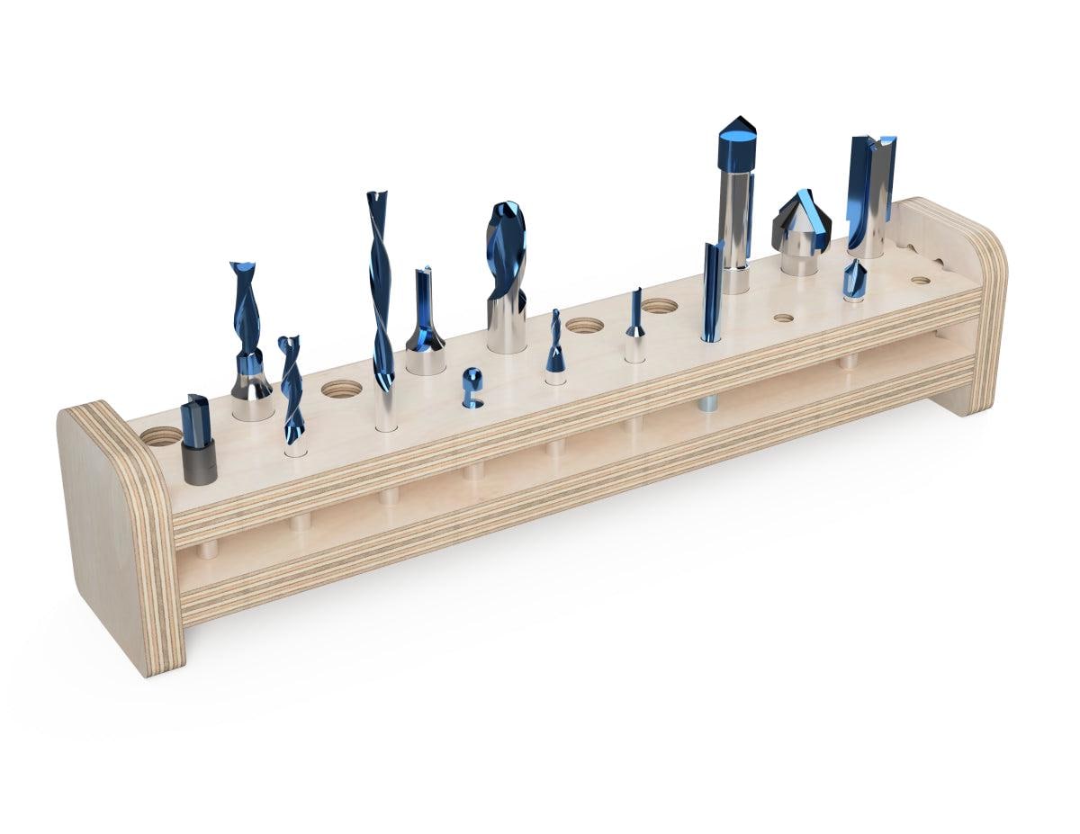 Small Router Bit Storage DXF File - Etsy