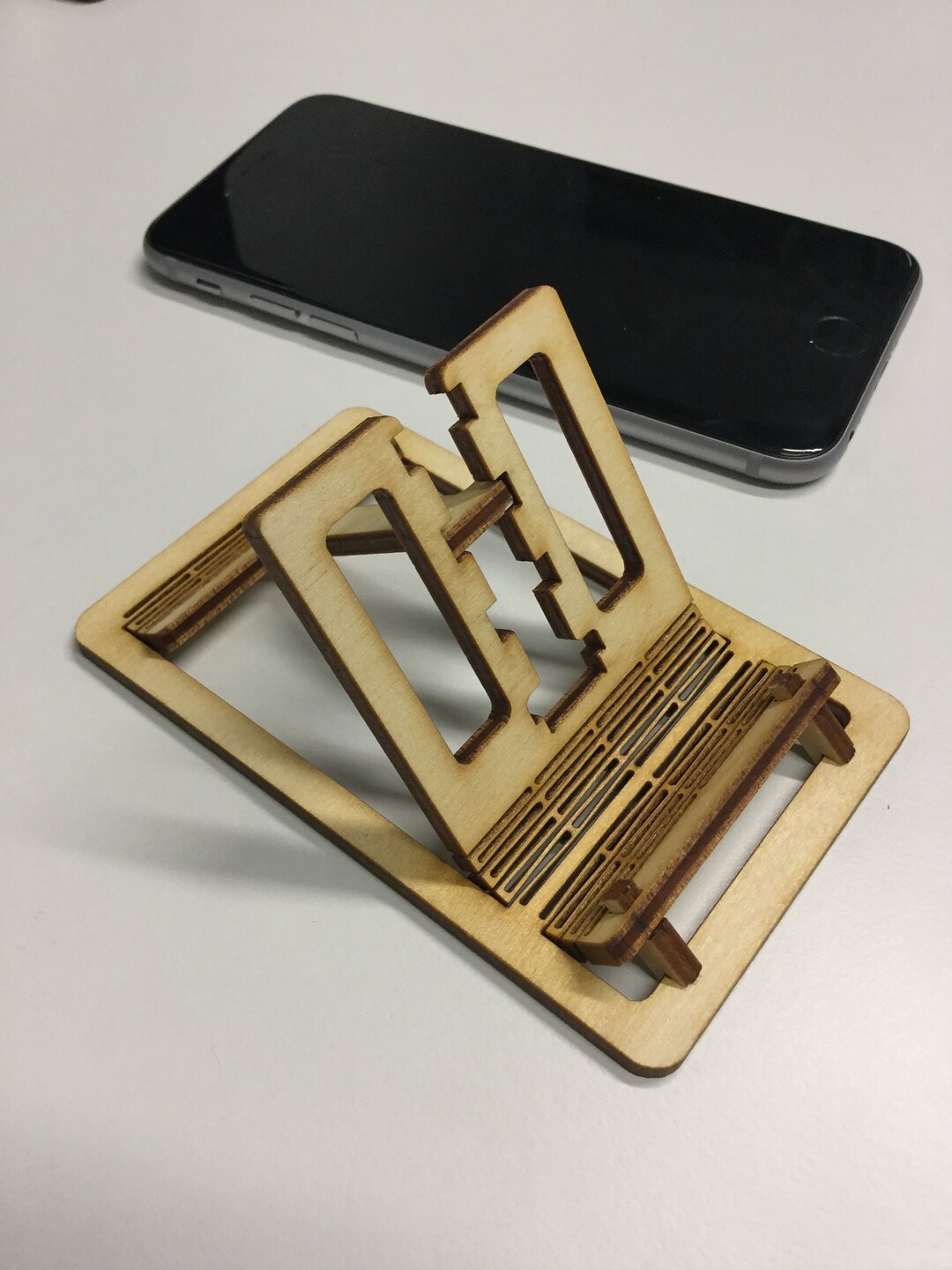 Living Hinge Mobile Phone Holder DXF Digital File - Etsy
