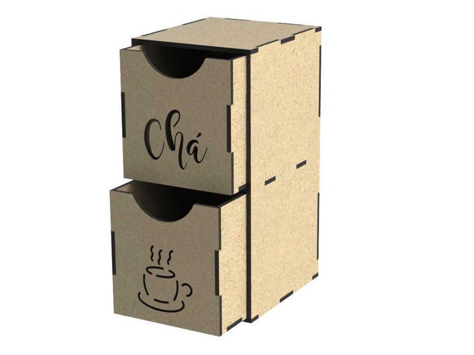 DXF / Lightburn Digital File for a Tea Bag Storage Box All is Needed ...