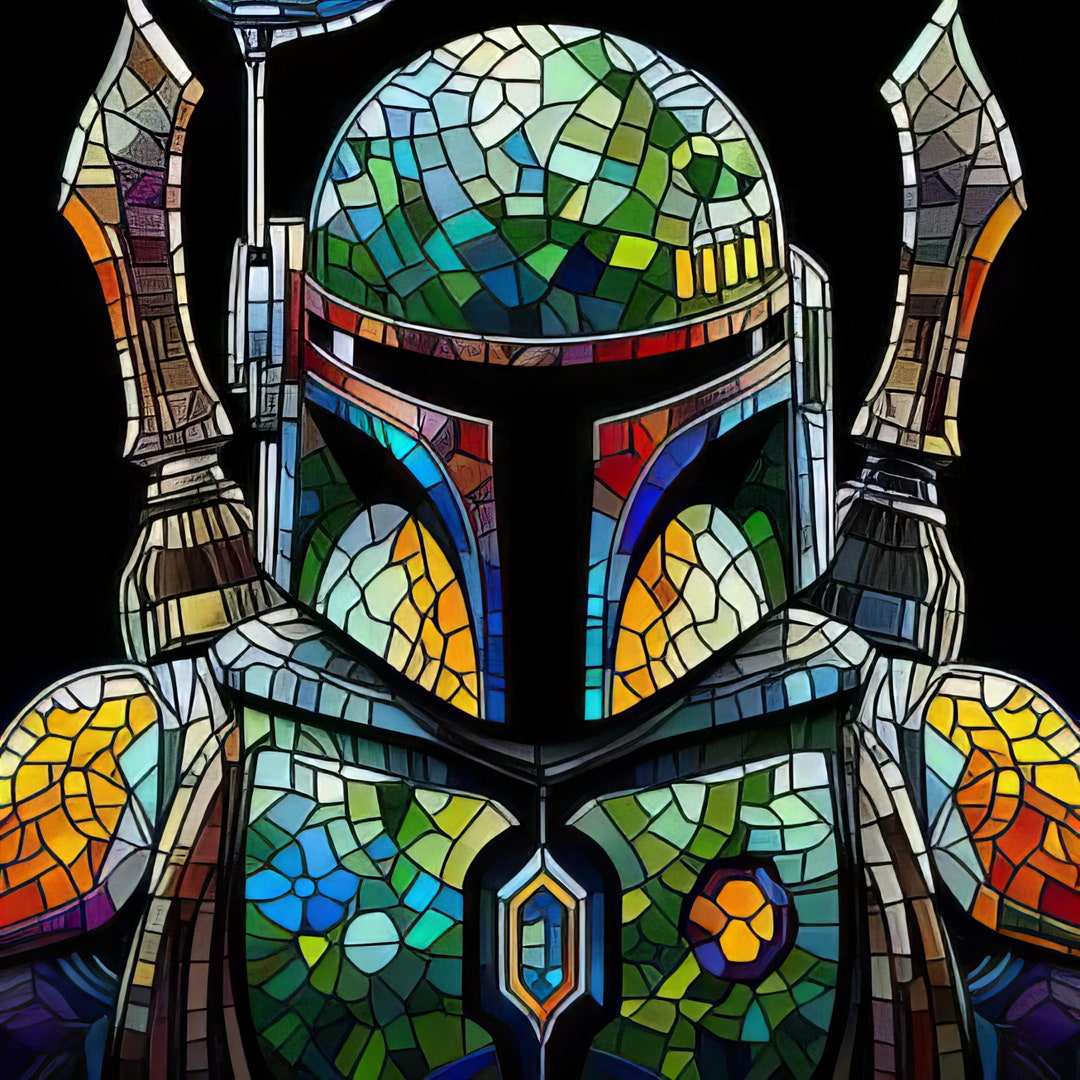 Mosaic Boba Fet Mega Bundle Clipart - Etsy