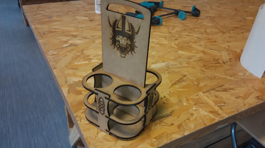 DXF / Lightburn Digital File for a Beer Can Holder All is Needed 5mm ...