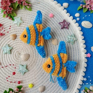 Fish PDF No Sew Crochet PATTERN, Sea Creatures, Crochet Angelfish, Toy ...