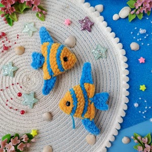 Fish PDF No Sew Crochet PATTERN, Sea Creatures, Crochet Angelfish, Toy ...