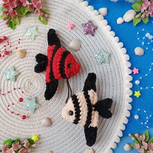 Fish PDF No Sew Crochet PATTERN, Sea Creatures, Crochet Angelfish, Toy ...
