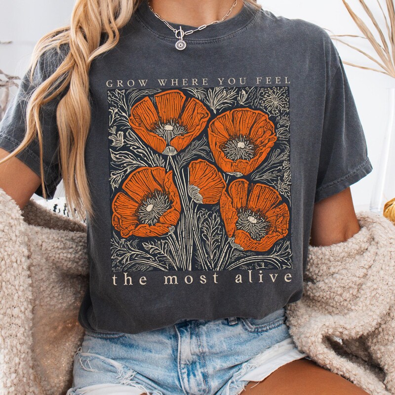 California Poppies Linocut - Etsy