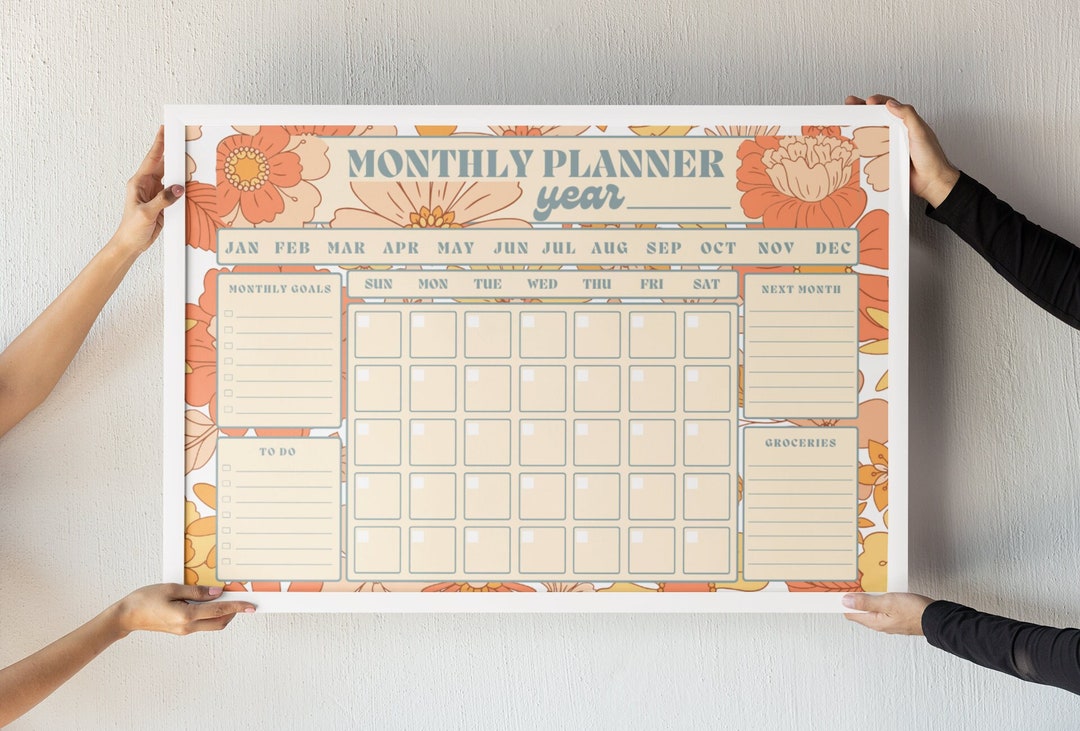 Acrylic Calendar Perpetual Large Wall Calendar Dry Erase Board ...
