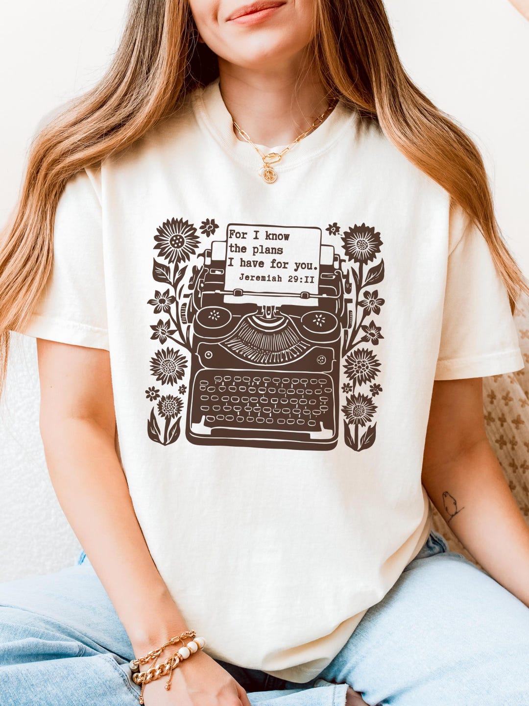 Linocut Shirt Floral Bible Verse Tshirt Librariancore Religious ...