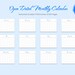 Printable Open Dated Calendar Planner| Monthly Blank Planner PDF | US ...