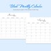 Monthly Blank Calendar 2024 Horizontal Printable Calendar Pages PDF ...