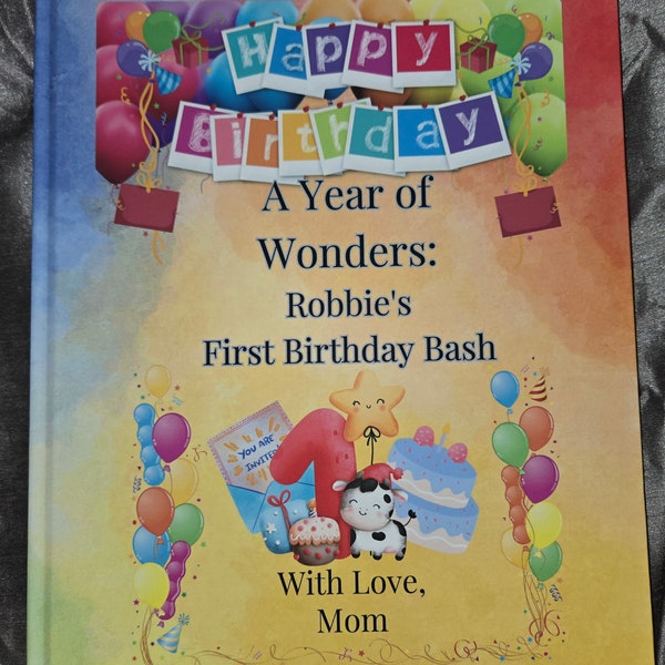 1st Birthday Sign in Book - Etsy