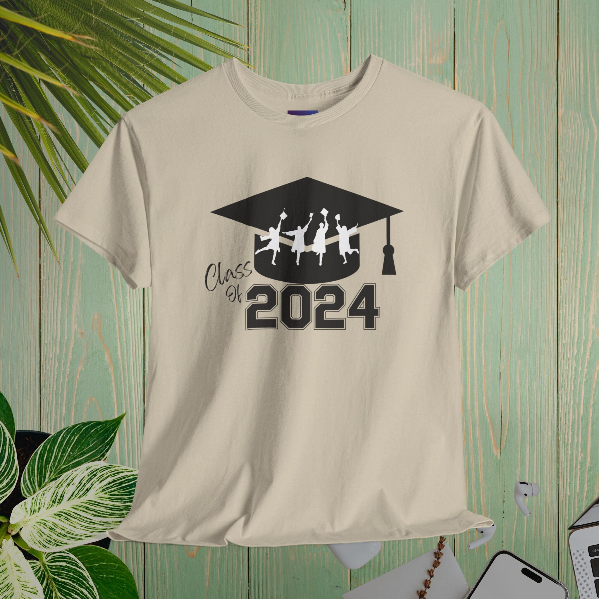Class of 2024 Graduation Cap Tee Shirt-light Colors-personalize ...