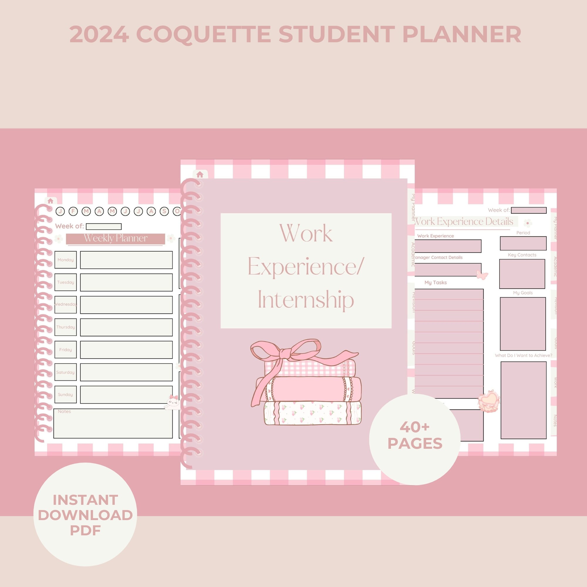 Custom 2024 Digital Planner Goodnote Custom 2024 Student Planner ...