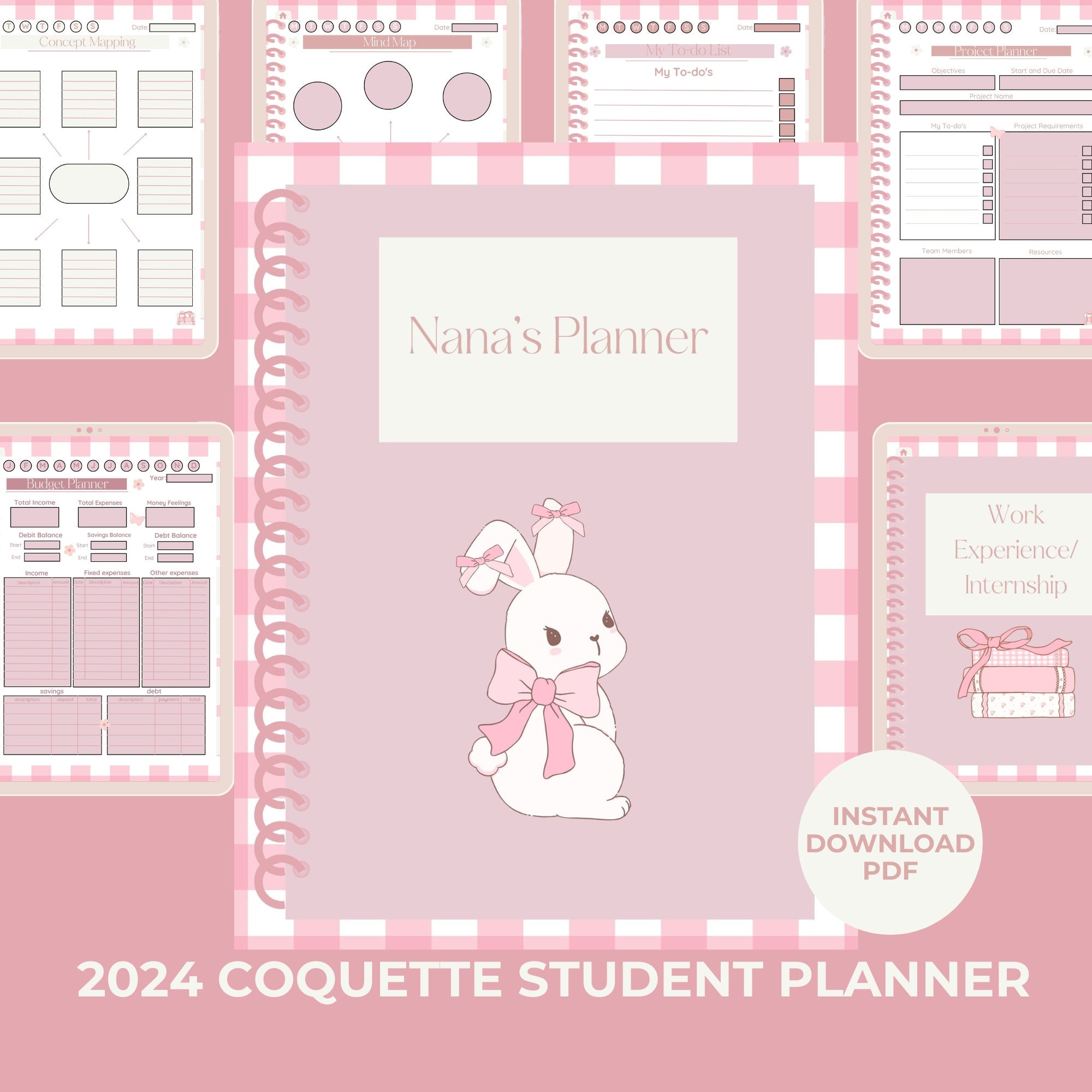 Custom 2024 Digital Planner Goodnote Custom 2024 Student Planner ...