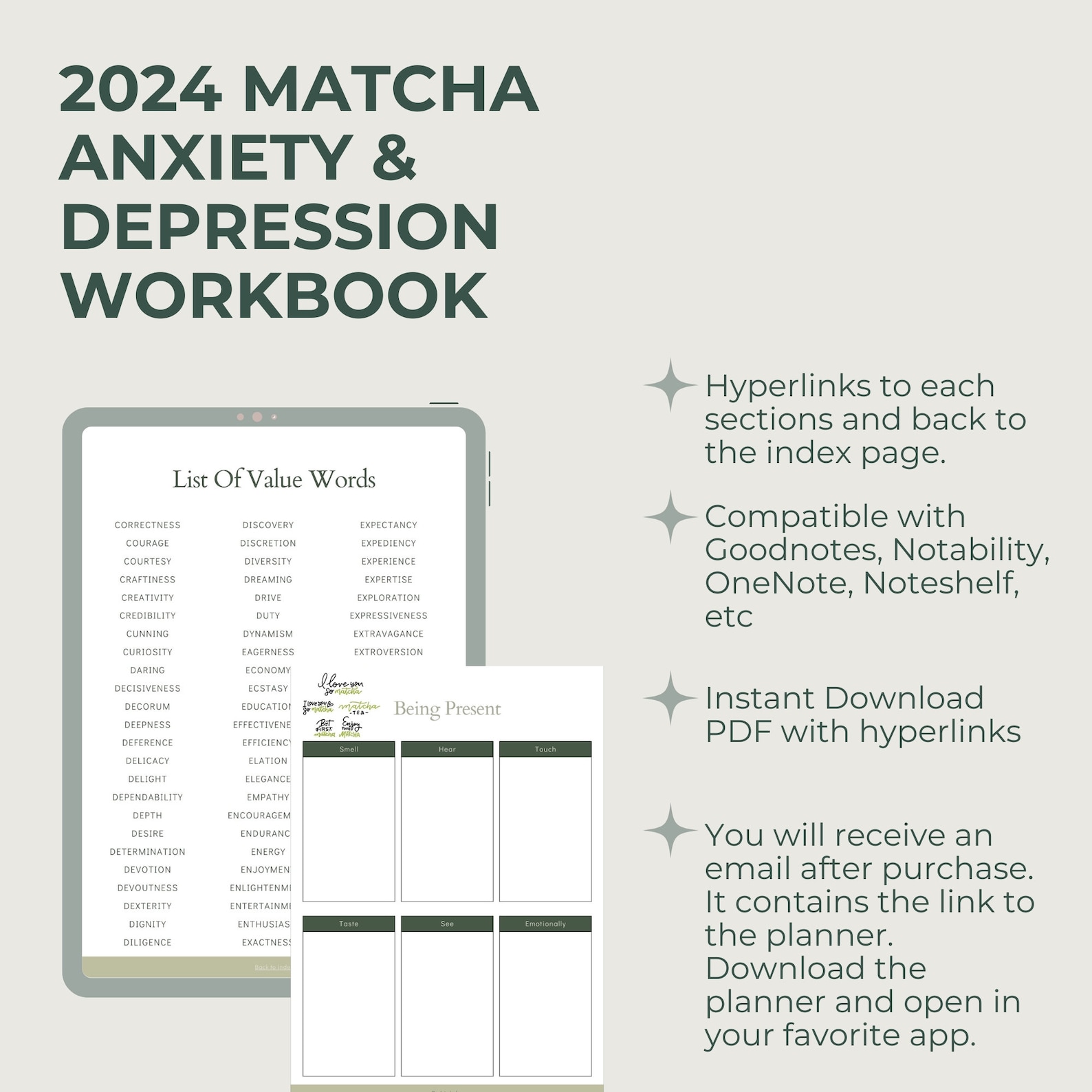 Matcha Schema Therapy Digital Workbook Digital Planner CBT Workbook ...