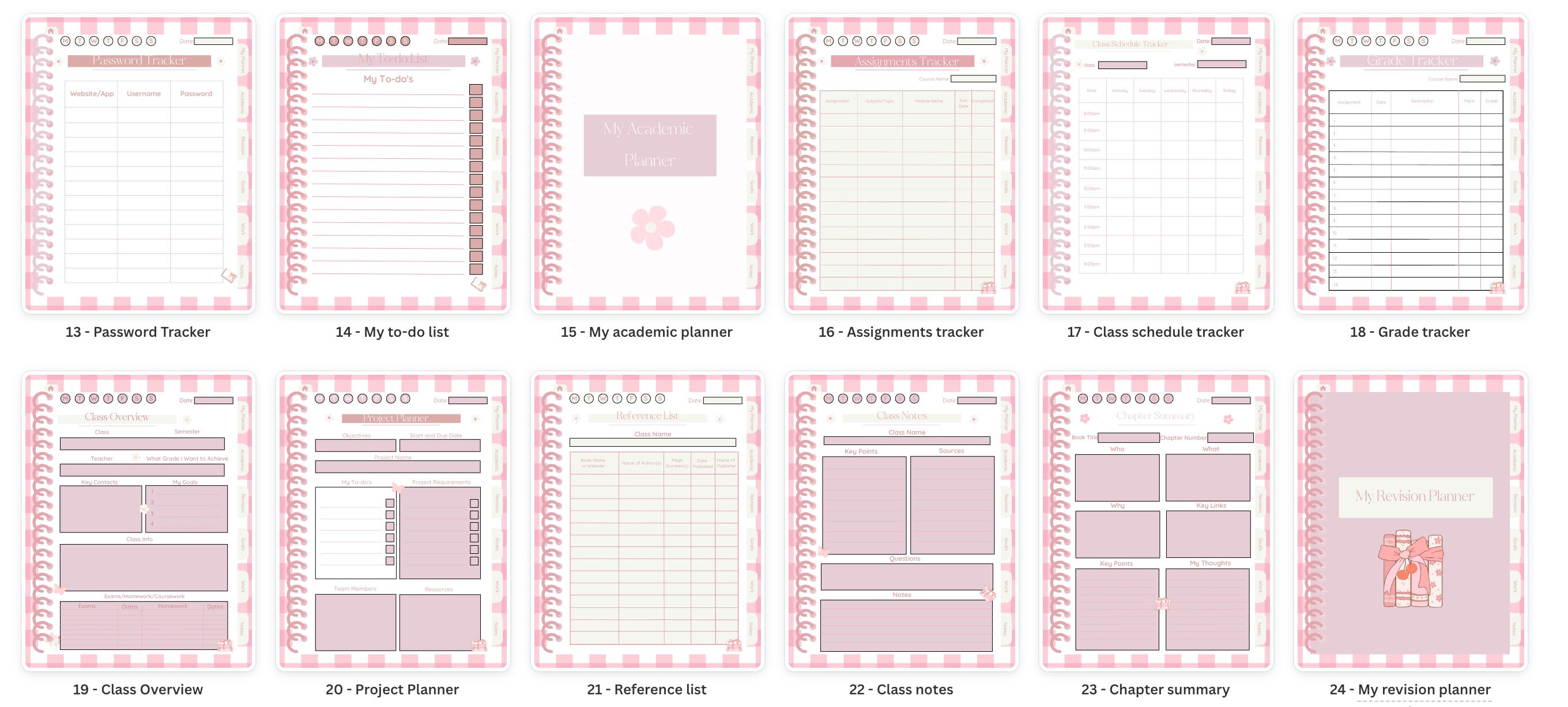 Custom 2024 Digital Planner Goodnote Custom 2024 Student Planner ...