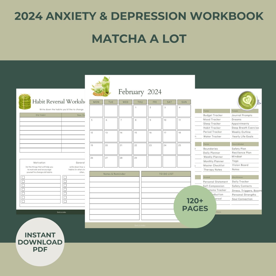 Matcha Schema Therapy Digital Workbook Digital Planner CBT Workbook ...