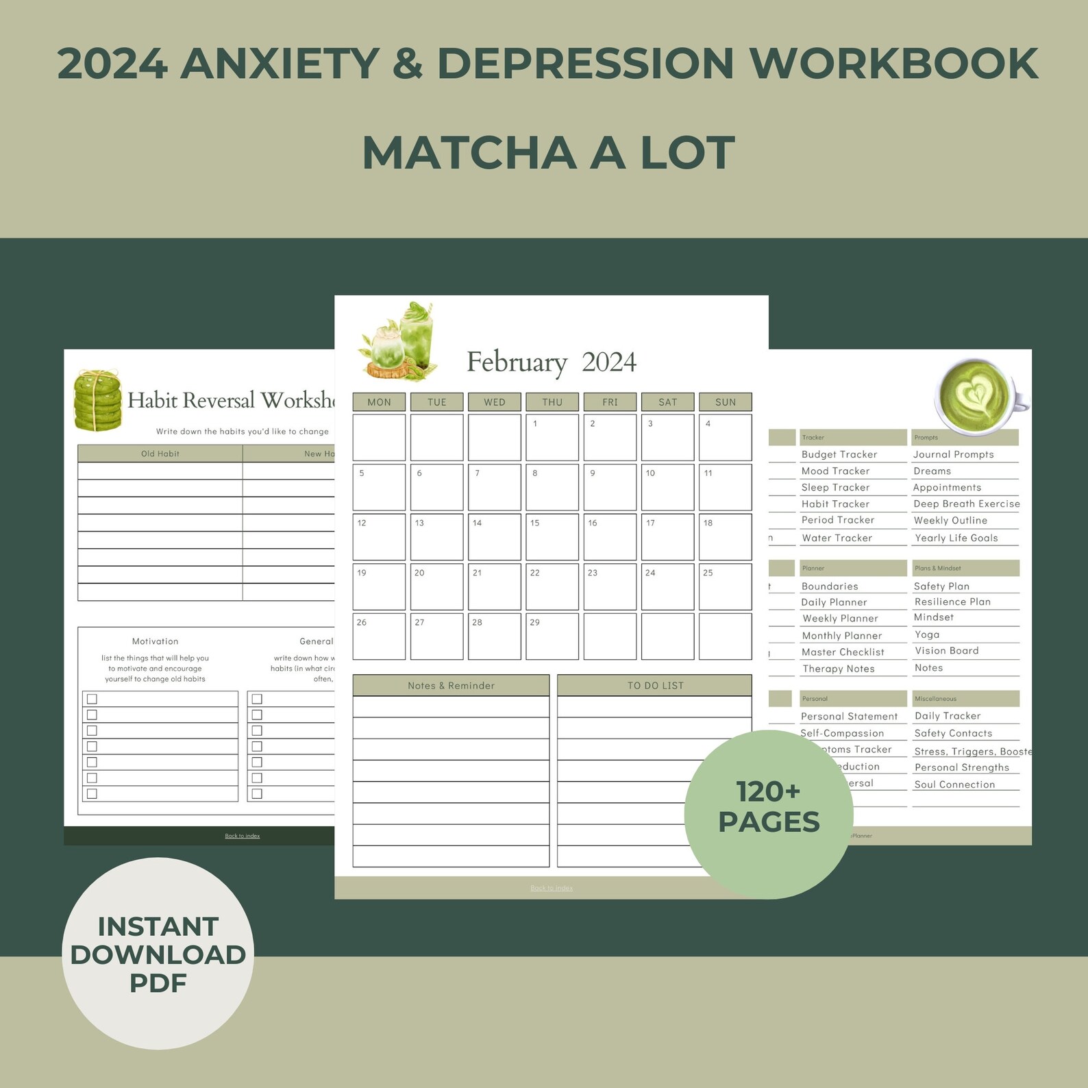 Matcha Schema Therapy Digital Workbook Digital Planner CBT Workbook ...