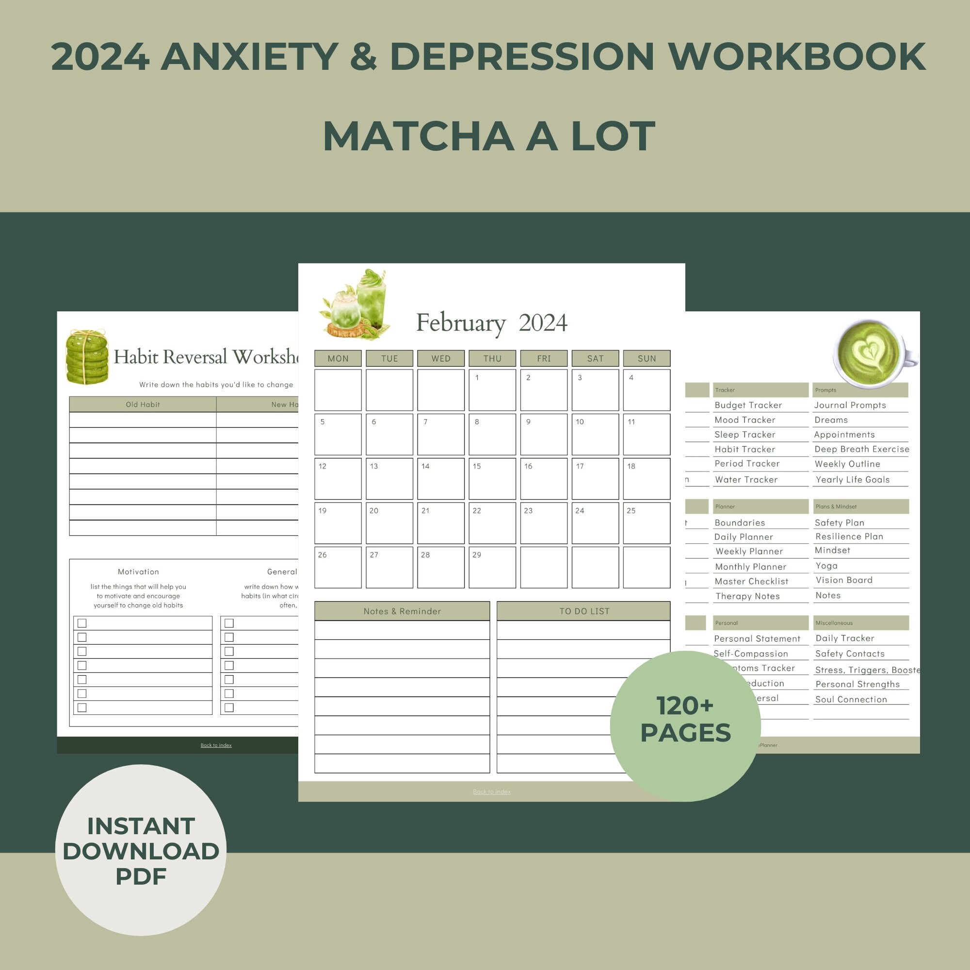 Matcha Schema Therapy Digital Workbook Digital Planner CBT Workbook ...