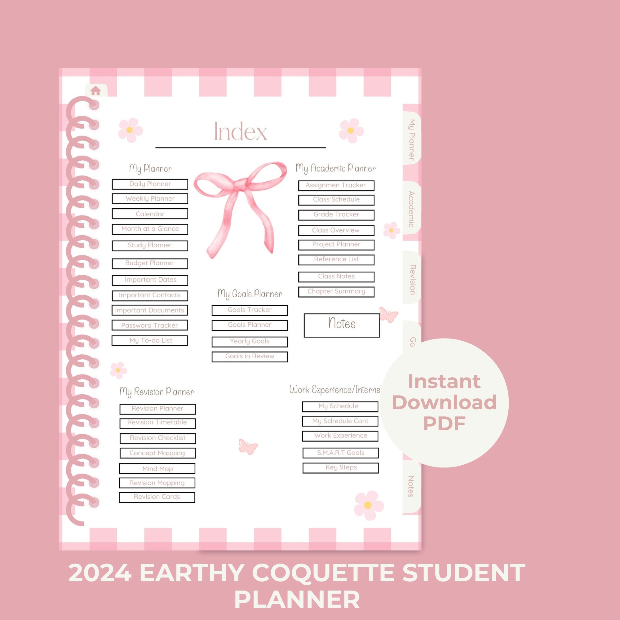 Custom 2024 Digital Planner Goodnote Custom 2024 Student Planner ...