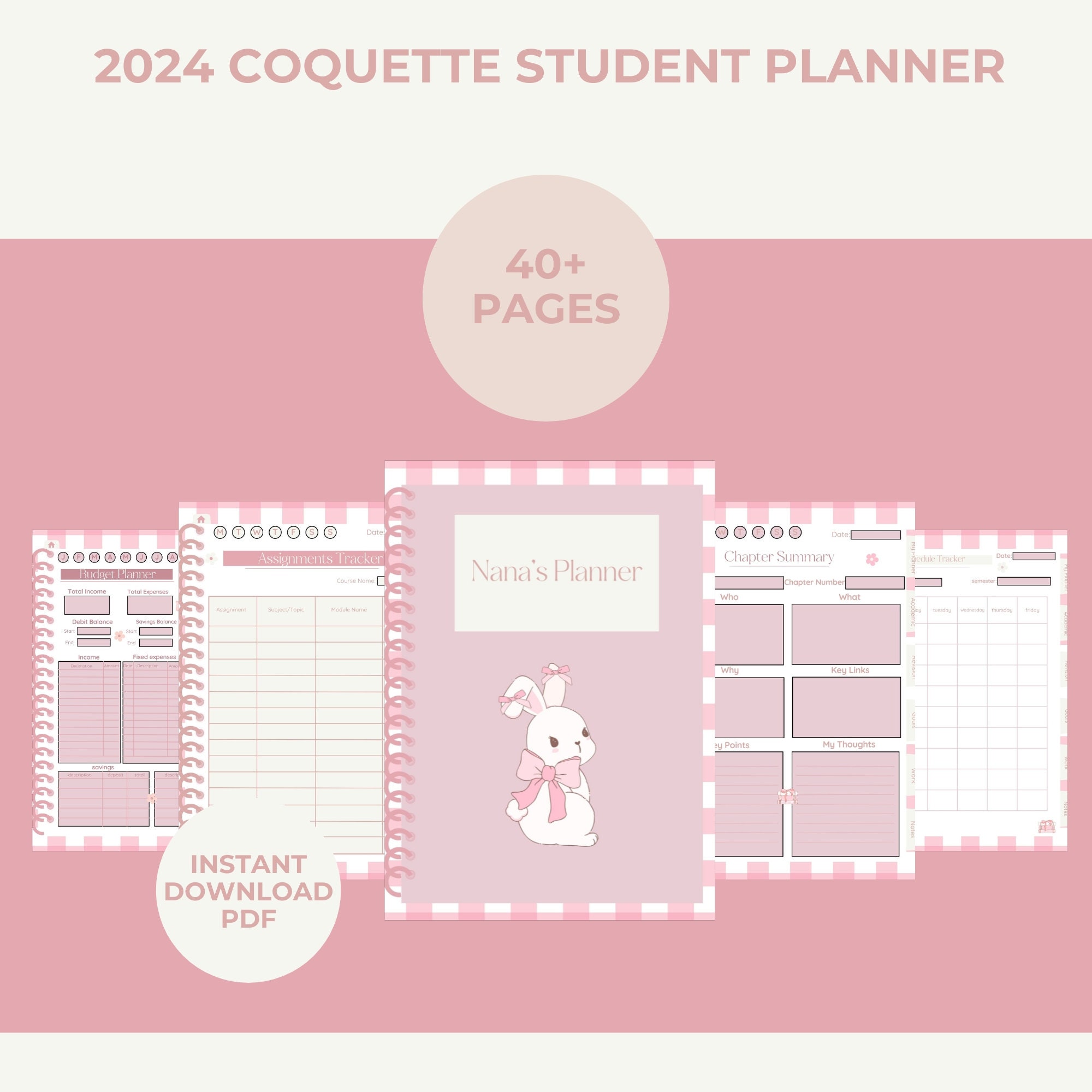 Custom 2024 Digital Planner Goodnote Custom 2024 Student Planner ...