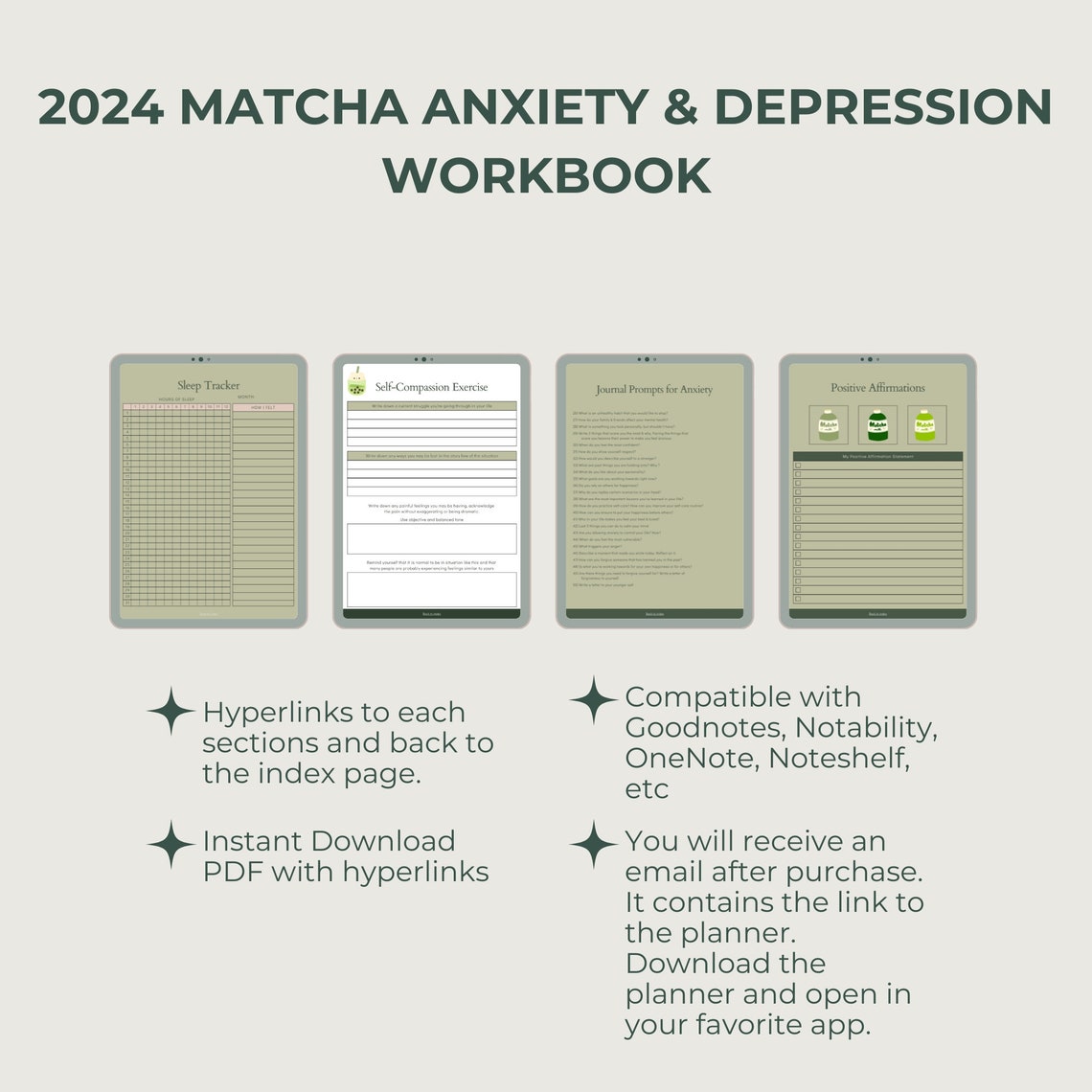 Matcha Schema Therapy Digital Workbook Digital Planner CBT Workbook ...