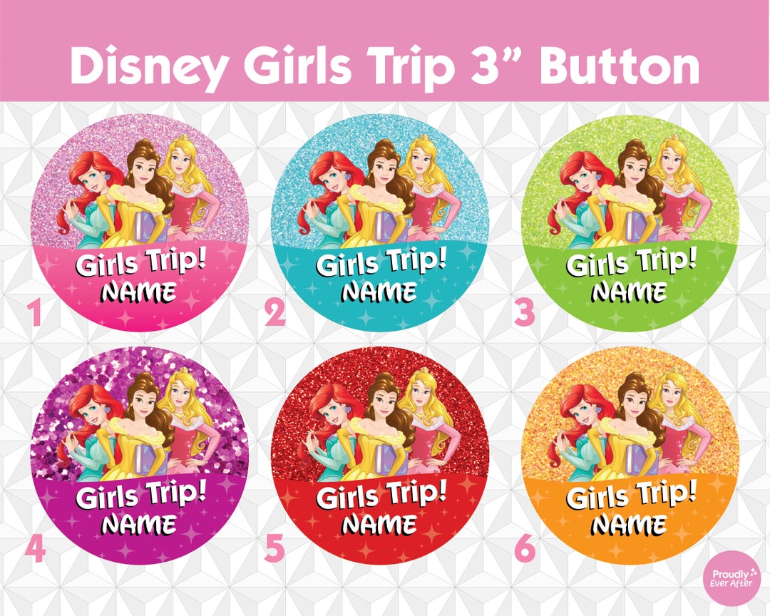 Disney Girls Trip Pin Button - Disney World Girls Trip Button Pin ...