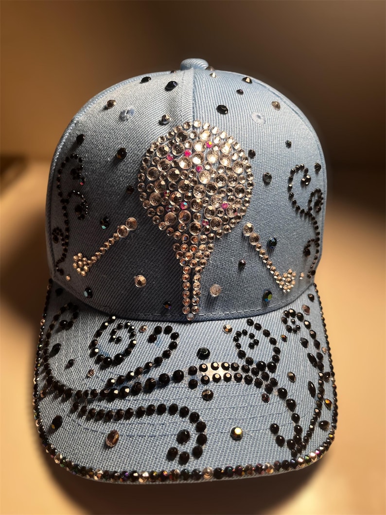 Custom Bling Hats, Sparkly Accessories for Any Occasion, Handmade Glam ...