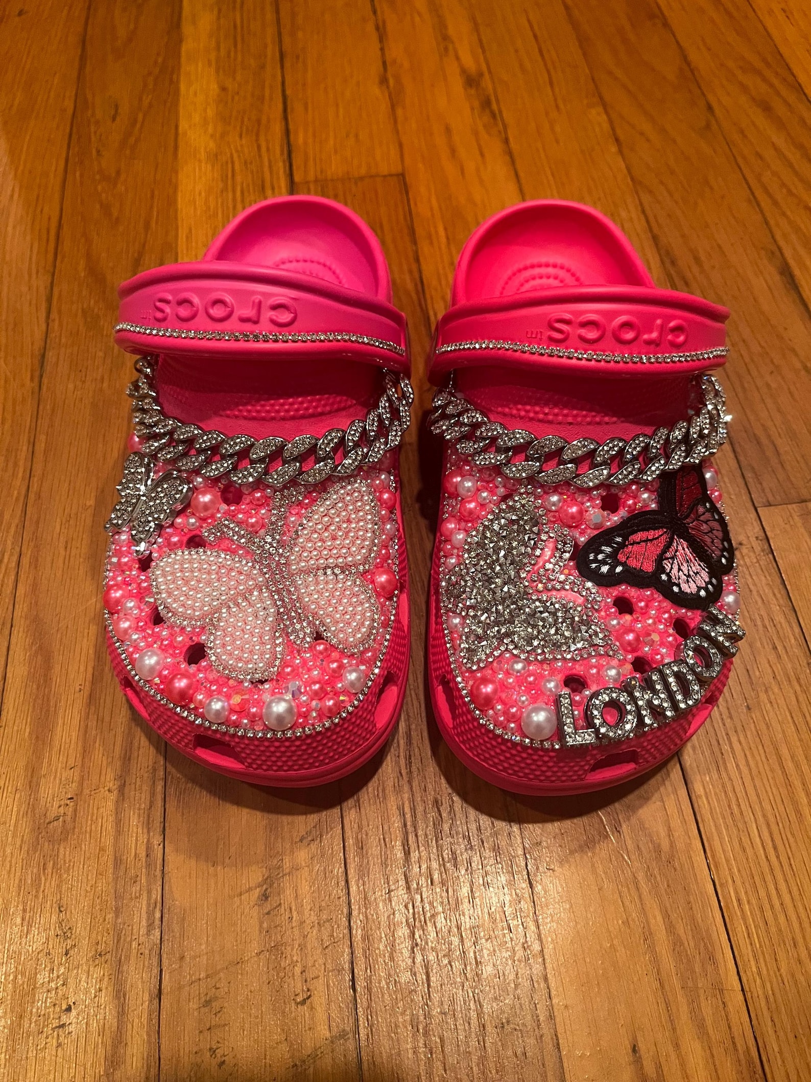 Dazzling Bling Crocs, Custom Sparkly Shoes, Handmade Rhinestones Crocs ...