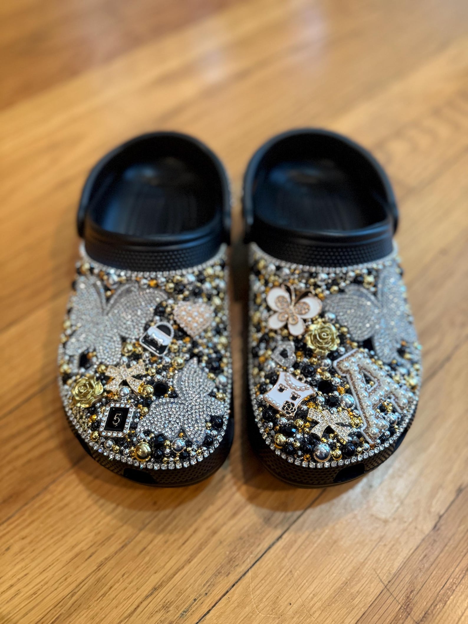 Dazzling Bling Crocs, Custom Sparkly Shoes, Handmade Rhinestones Crocs ...