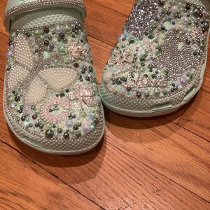 Dazzling Bling Crocs, Custom Sparkly Shoes, Handmade Rhinestones Crocs ...