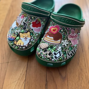 Dazzling Bling Crocs, Custom Sparkly Shoes, Handmade Rhinestones Crocs ...