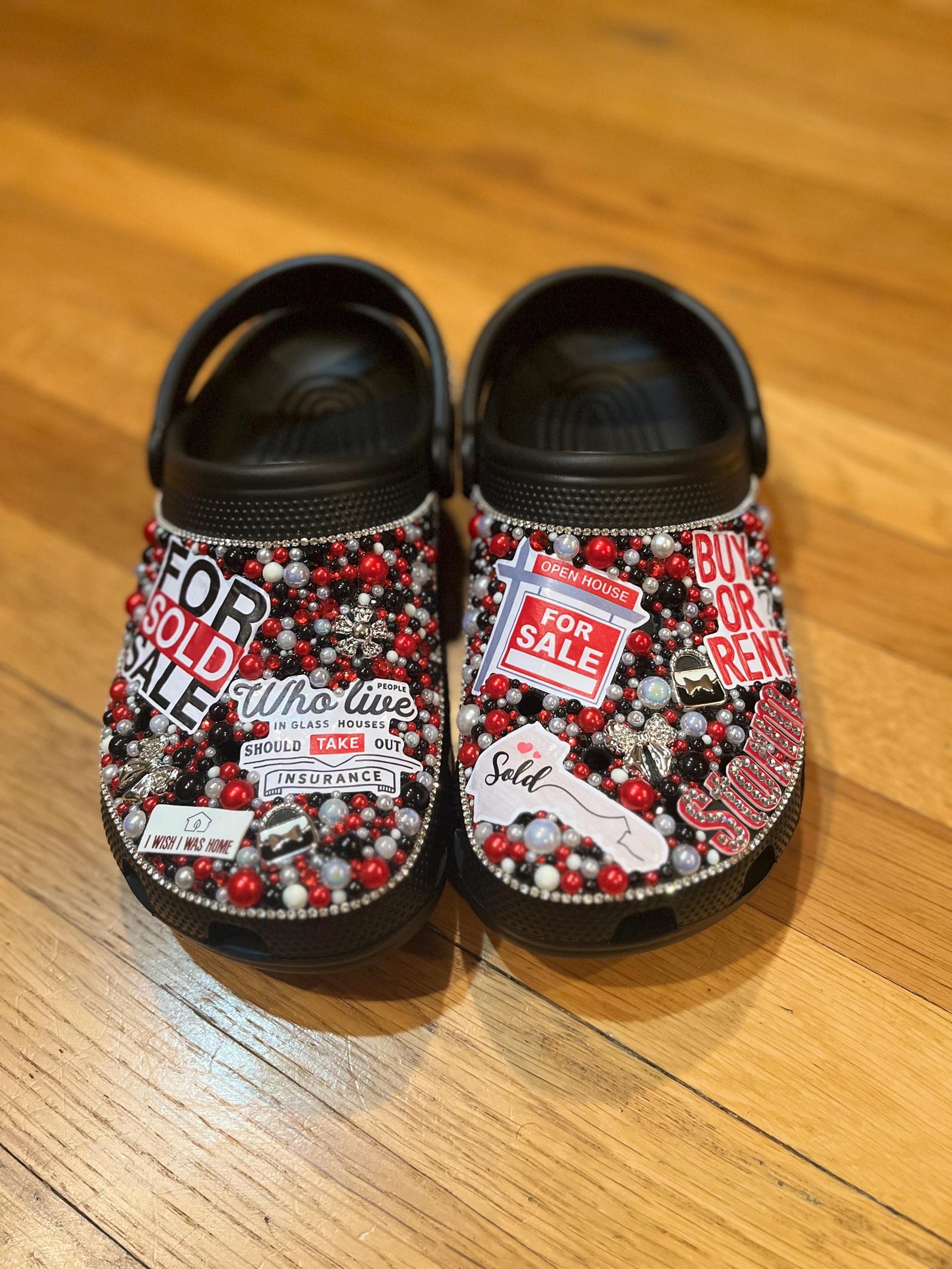 Dazzling Bling Crocs, Custom Sparkly Shoes, Handmade Rhinestones Crocs ...