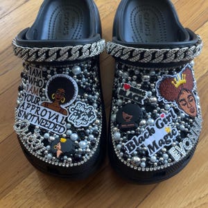 Dazzling Bling Crocs, Custom Sparkly Shoes, Handmade Rhinestones Crocs ...