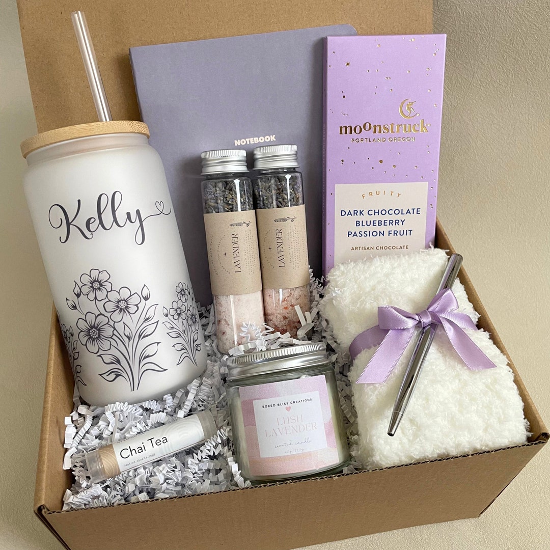 Pamper Gift Box for Her Self Care Package for Her, Spa Gift Easter Gift ...