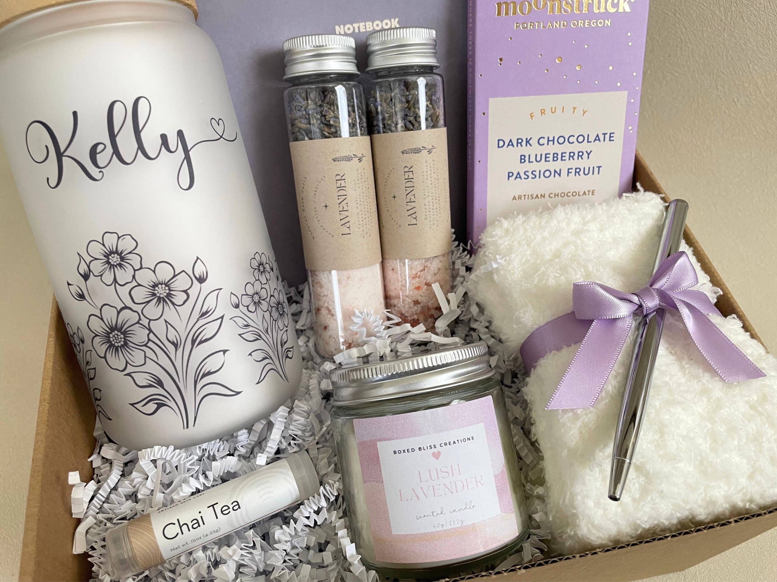 Pamper Gift Box for Her Self Care Package for Her, Spa Gift Easter Gift ...